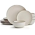 Amazon.com | Pfaltzgraff Janelle 12 Piece Dinnerware Set, Service for 4 ...
