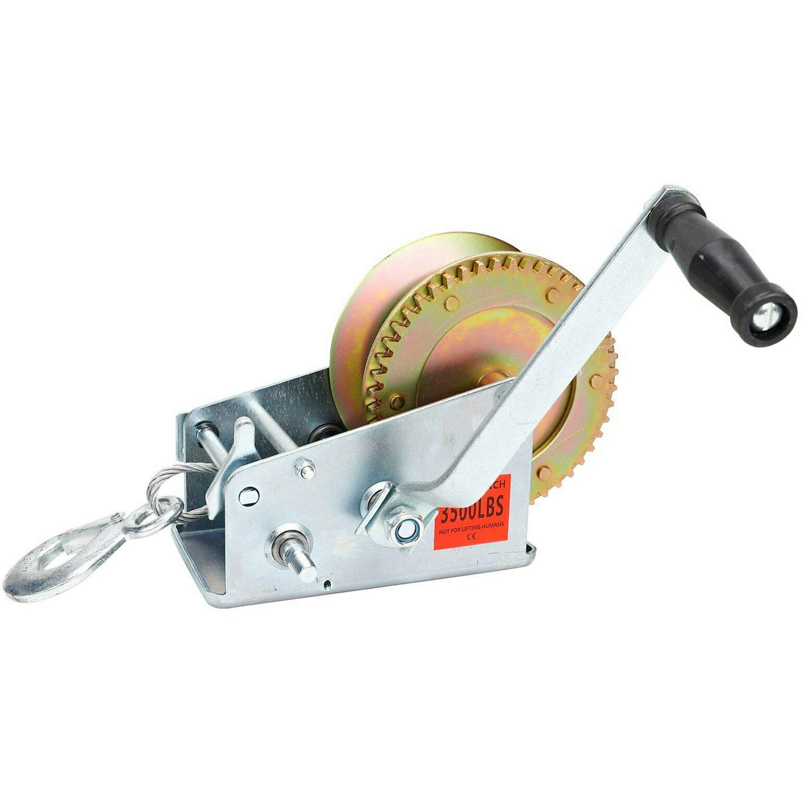 Mua 3500 lbs Hand Winch with 33FT Cable, Hardened Steel 2 Gear Manual ...