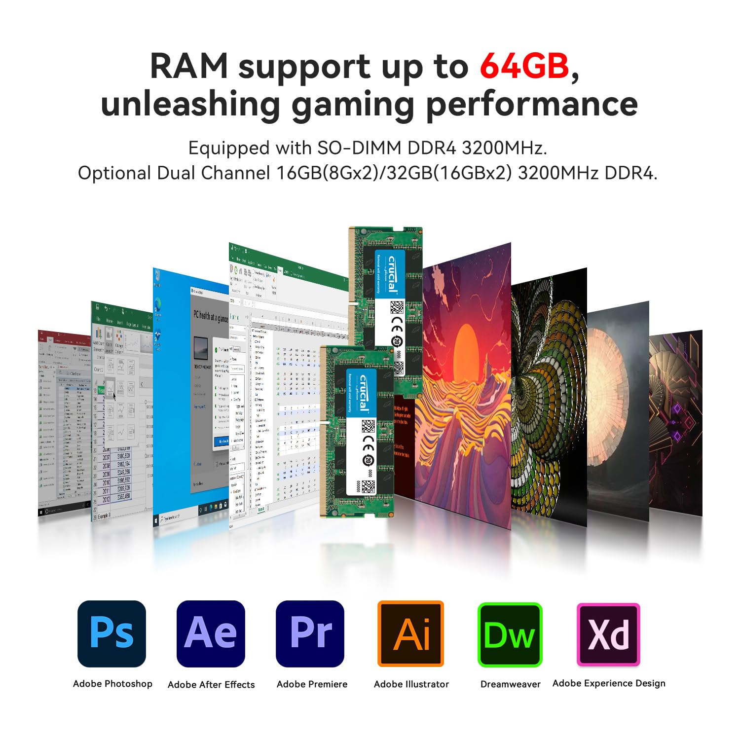 Mua Beelink Mini PC, AMD Ryzen 7 5800H (8C/16T, up to 4.4GHz), 32GB ...