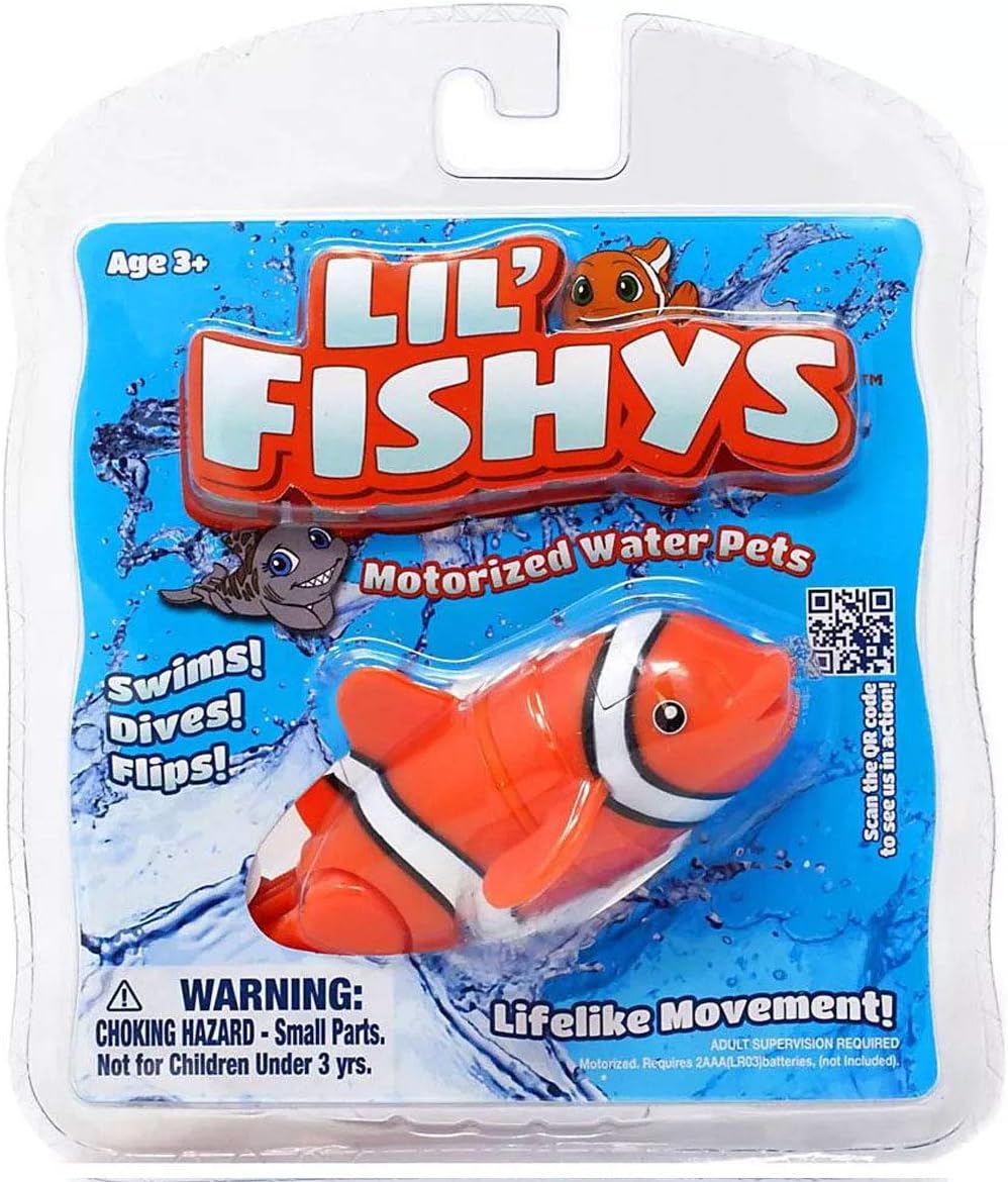 Amazon.com: Lil Fishy Toy (123211) Motorized Water Pet with Lifelike ...