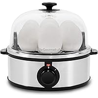 DASH Rapid 6 Capacity Electric Cooker for Hard Boiled, Poached, Scrambled Eggs, or Omelets with ...