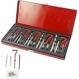 Kit riparazione ripristino filetti/filettature/elicoidi maschi 131 pz c ...