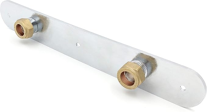 Xcel Home Chrome Exposed Shower Fixing Bracket Back Plate Thermostatic ...