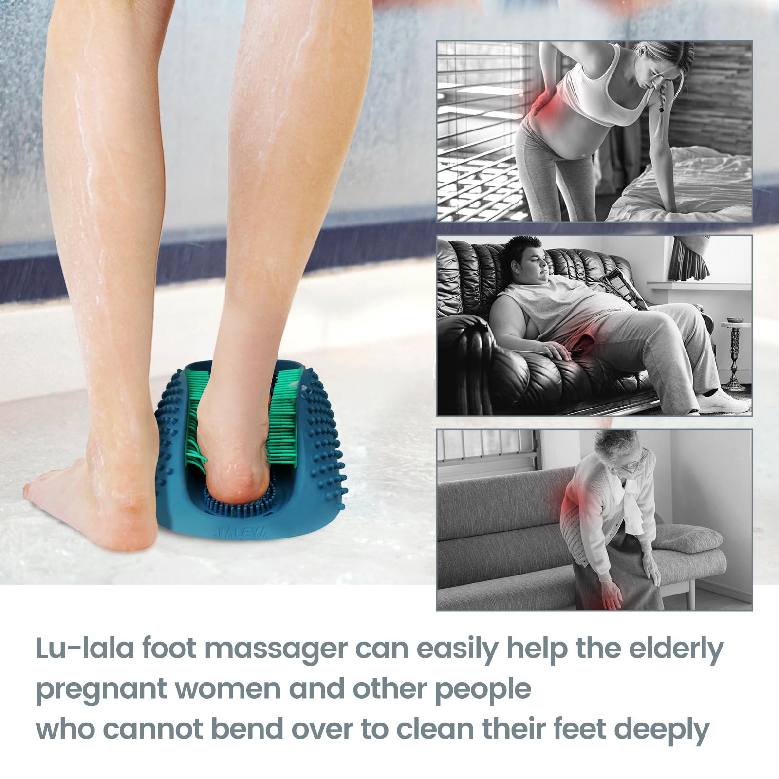 Mua JIALEYA Lu-lala Shower Foot Scrubber - Portable Manual Foot ...