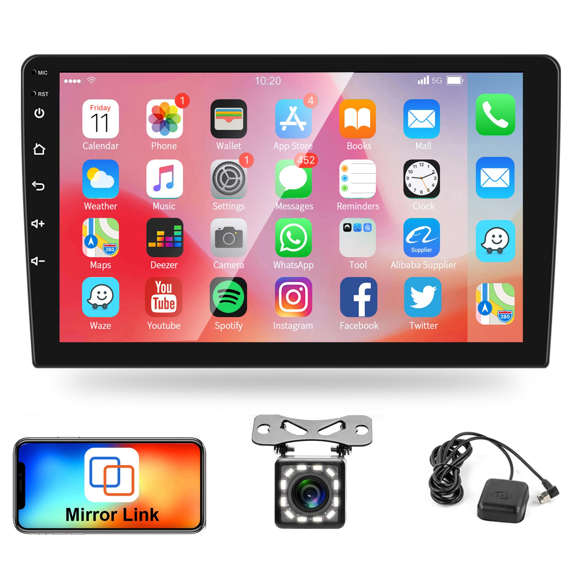 Mua Android Car Stereo Single Din Touchscreen Double Din with GPS ...