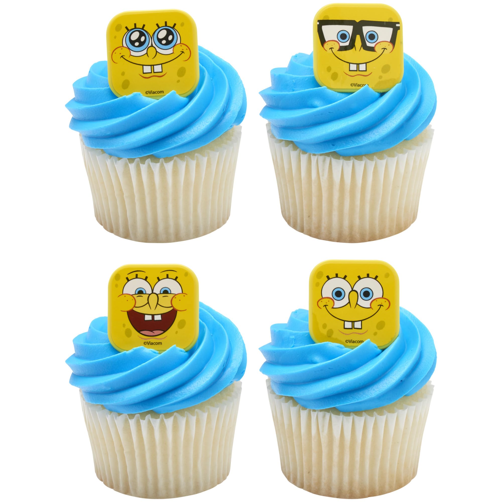 DecoPac SpongeBob SquarePants™ Mood Faces Rings, SpongeBob Cupcake ...