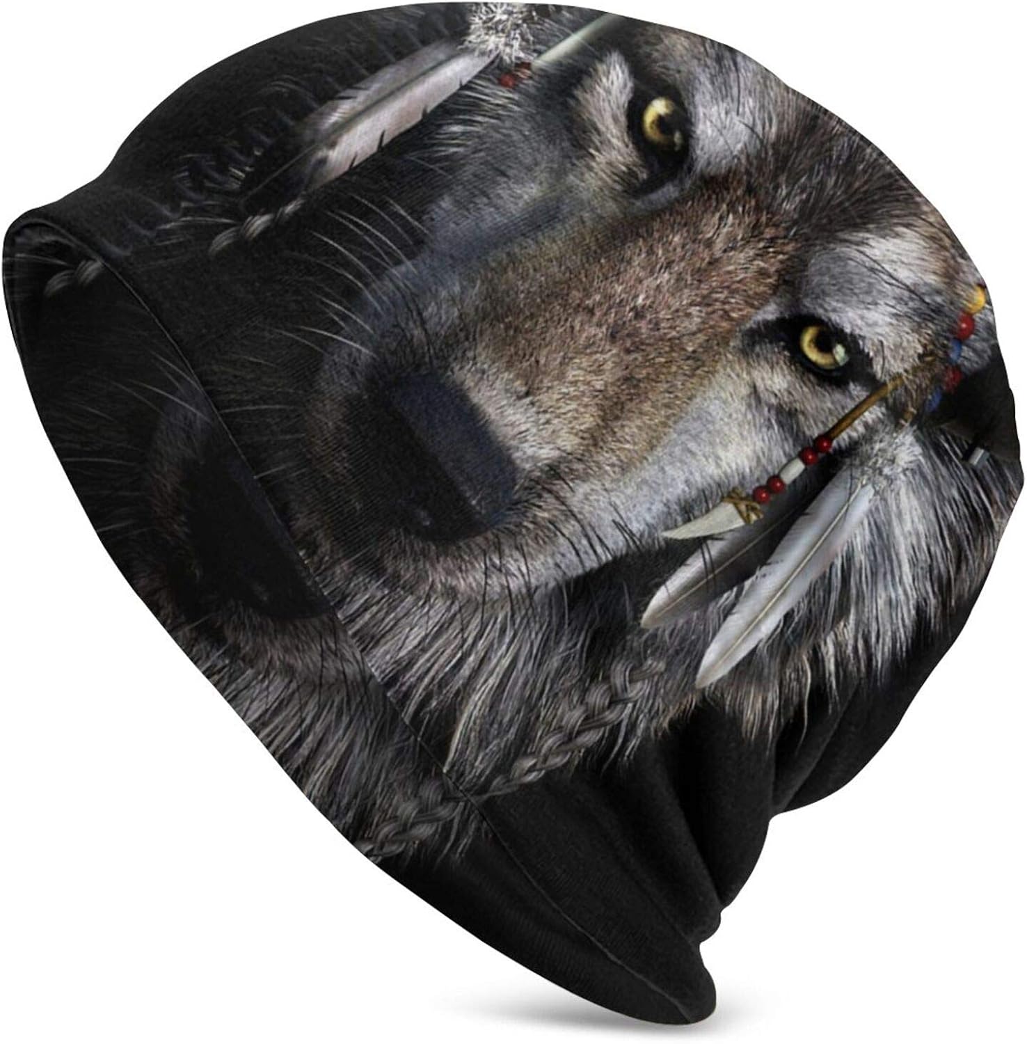 Native American Wolf Hedging Hat Unisex Hat Polyester Hat for Autumn ...