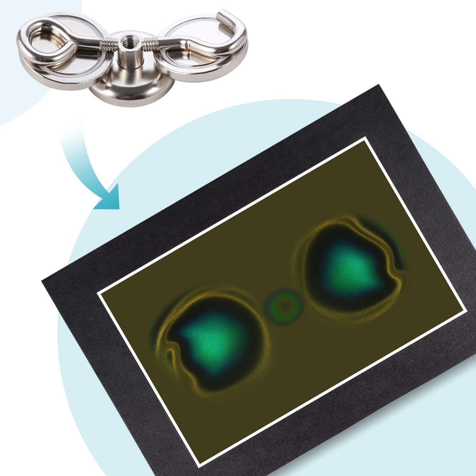 Mua 4 x 4 Inch Magnetic Field Viewing Film, Magnetic Field Viewer ...