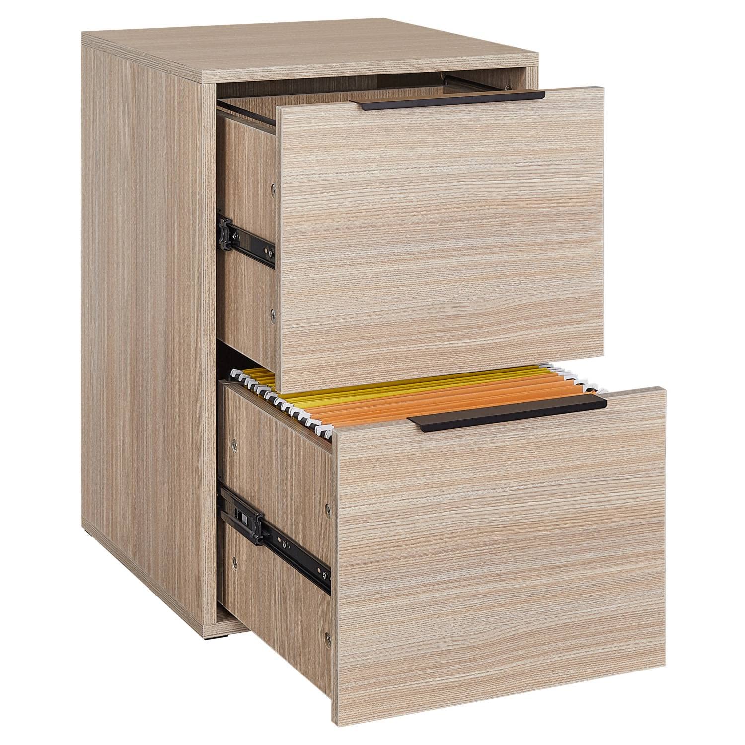 LUCYPAL 2 Drawer Wood File Cabinet,Wooden Storage Filing Cabinets with ...