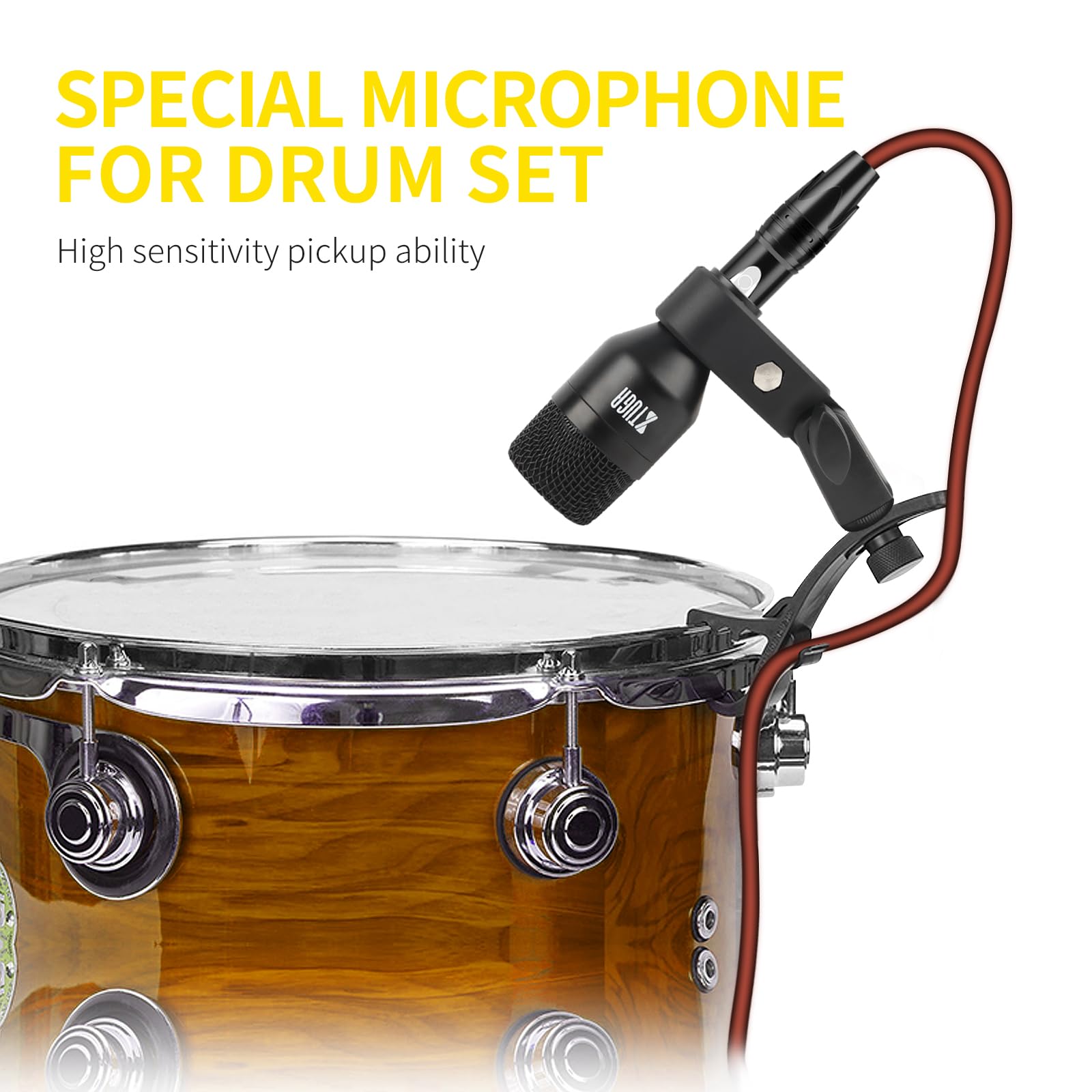 Mua XTUGA New DI7 7 PCS Wireless Dynamic Drum Mic Kit Metal Kick Bass ...