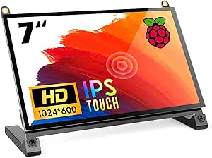 Amazon.com: ROADOM Raspberry Pi Touchscreen Monitor,Upgraded 7'' IPS ...