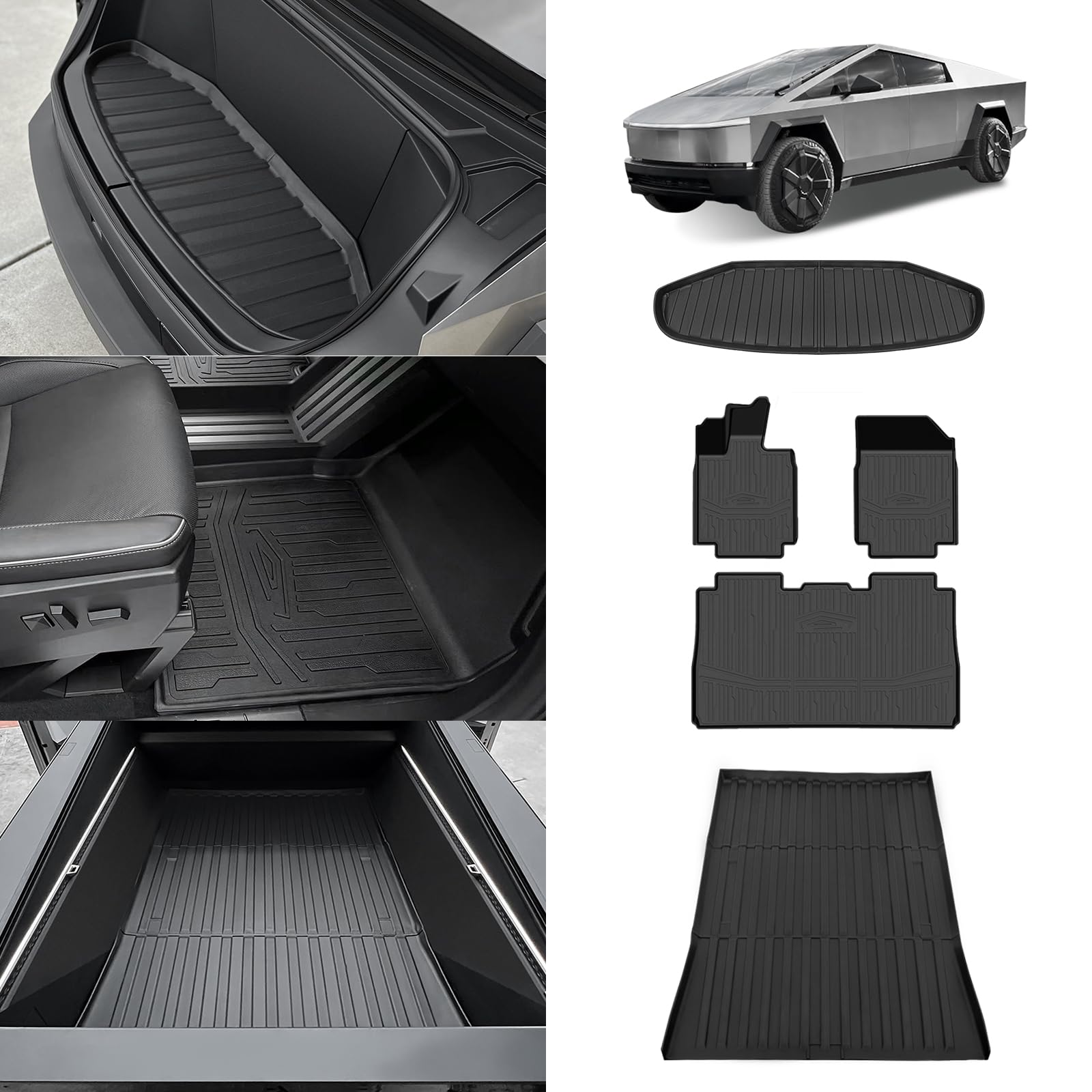 BestEvMod All Weather Floor Mat & Truck Bed & Frunk Mat Compatible with ...