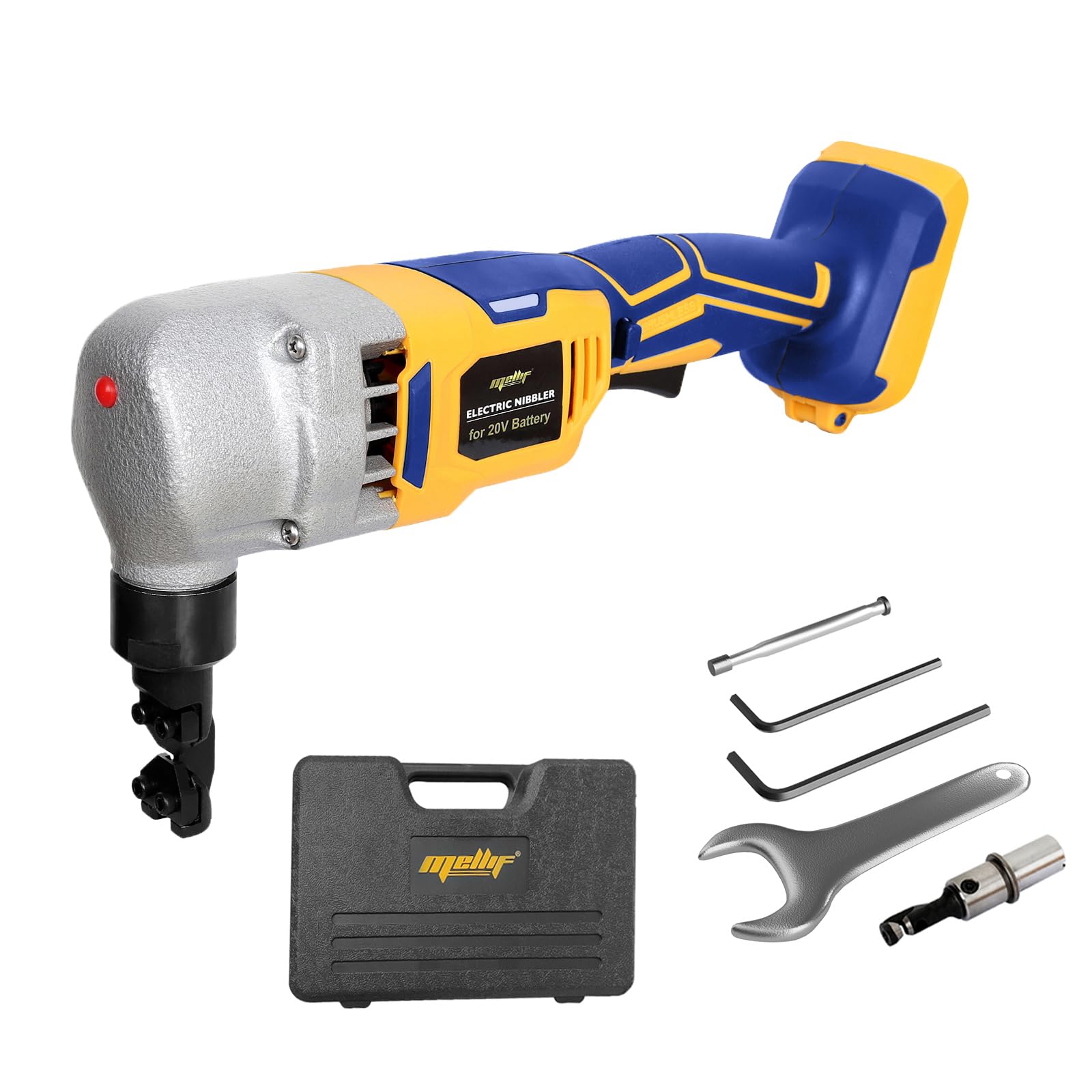 Cordless Nibbler for Dewalt & Mellif 20V Max Battery, 18 Gauge Sheet ...
