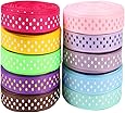 Amazon.com: Yukoi 20PCS SBoutique Polka Dot Grosgrain Ribbons for Gifts ...