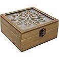 Amazon.com: CVHOMEDECO. Rustic Wooden Decorative Box Vintage Wood ...