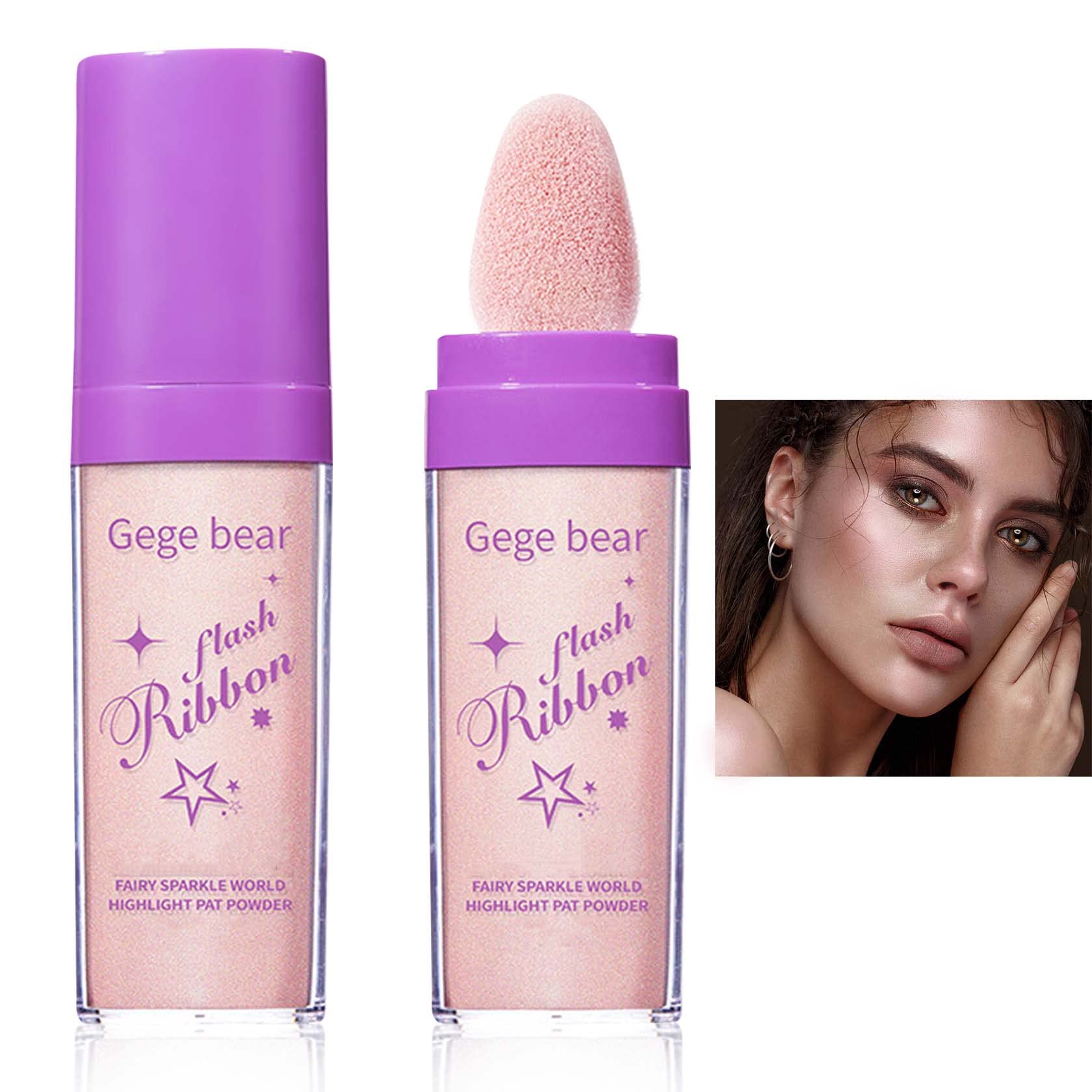 WENJLYJ Polvo De Hadas Highlight Patting Powder,Smooth Sparkle Patting ...