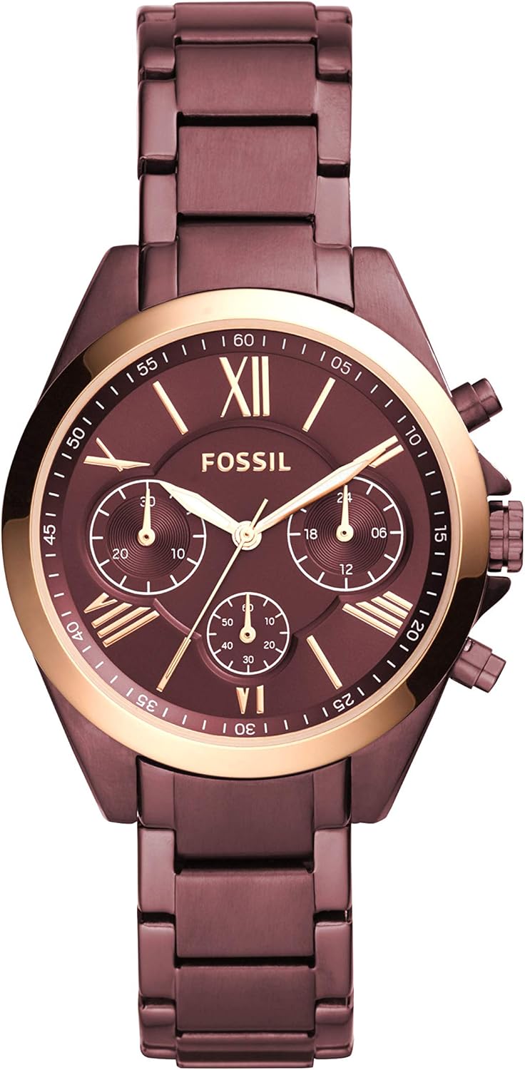 Fossil Women's Modern Courier Quartz Stainless Chronograph Watch, Color ...