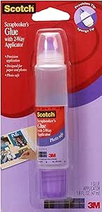 Scotch Glue Pen 019-ESF, 47 Ml, Dual Tip Applicator, Fine Tip & Sponge ...