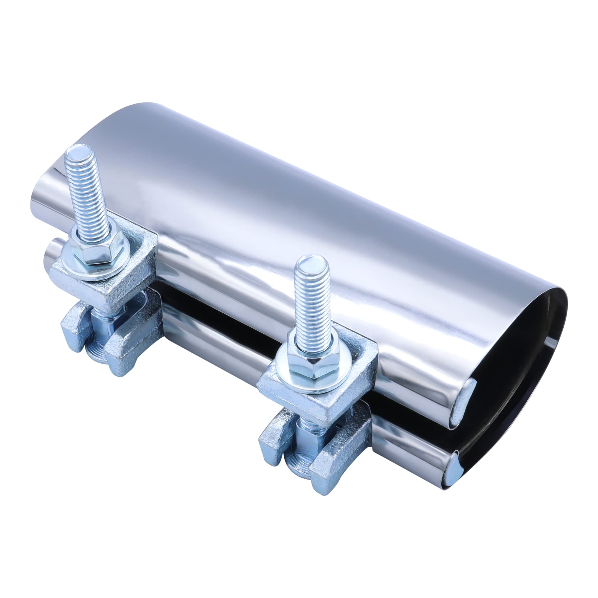 Stainless Steel One-Piece Galvanized Repair Pipe Clamp With Two Bolt, 2 ...