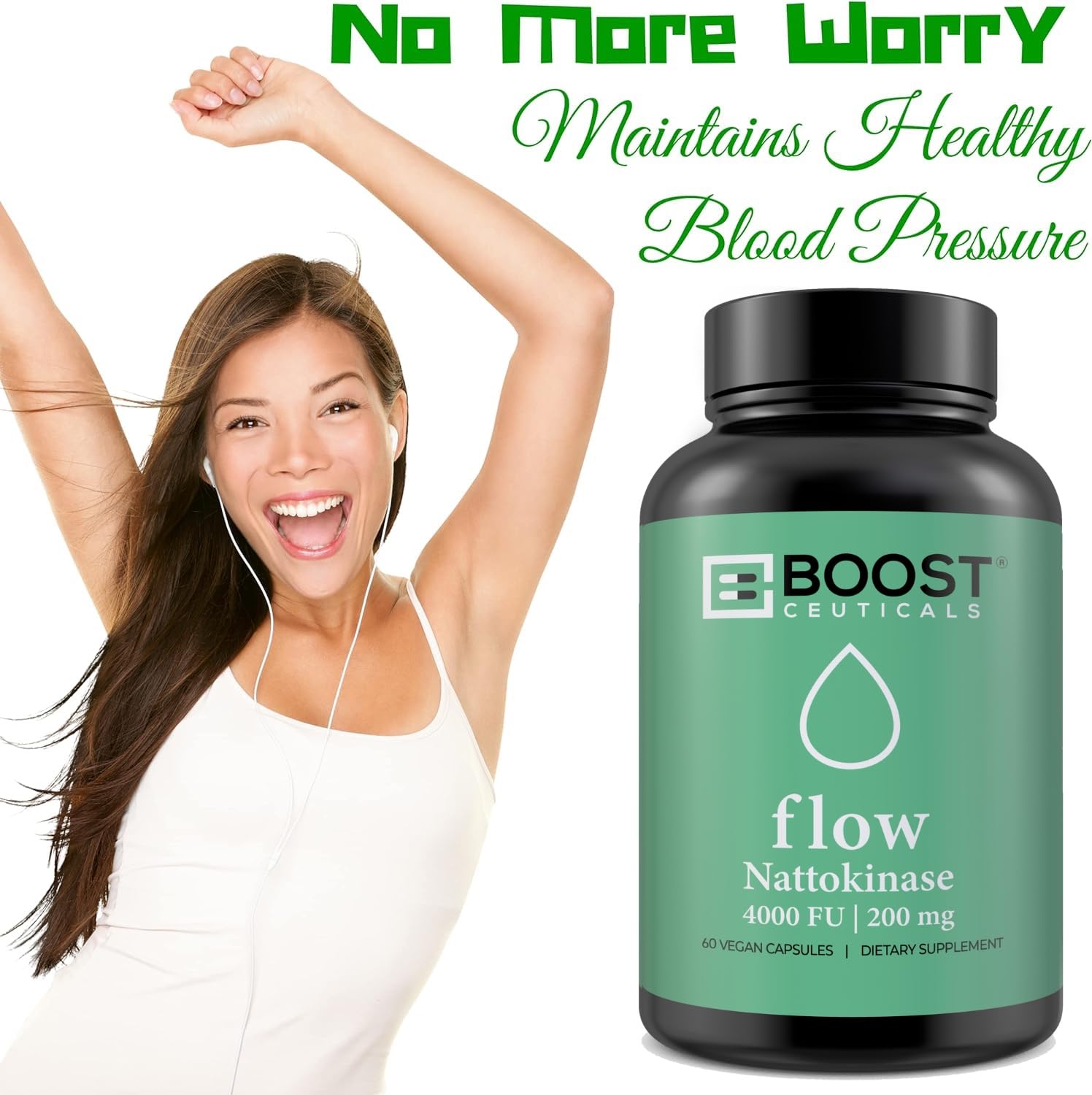 Mua Nattokinase 100mg 2000 FU | 60 Vegan Capsules | Pure, Natural Blood Thinner & Blood Flow ...