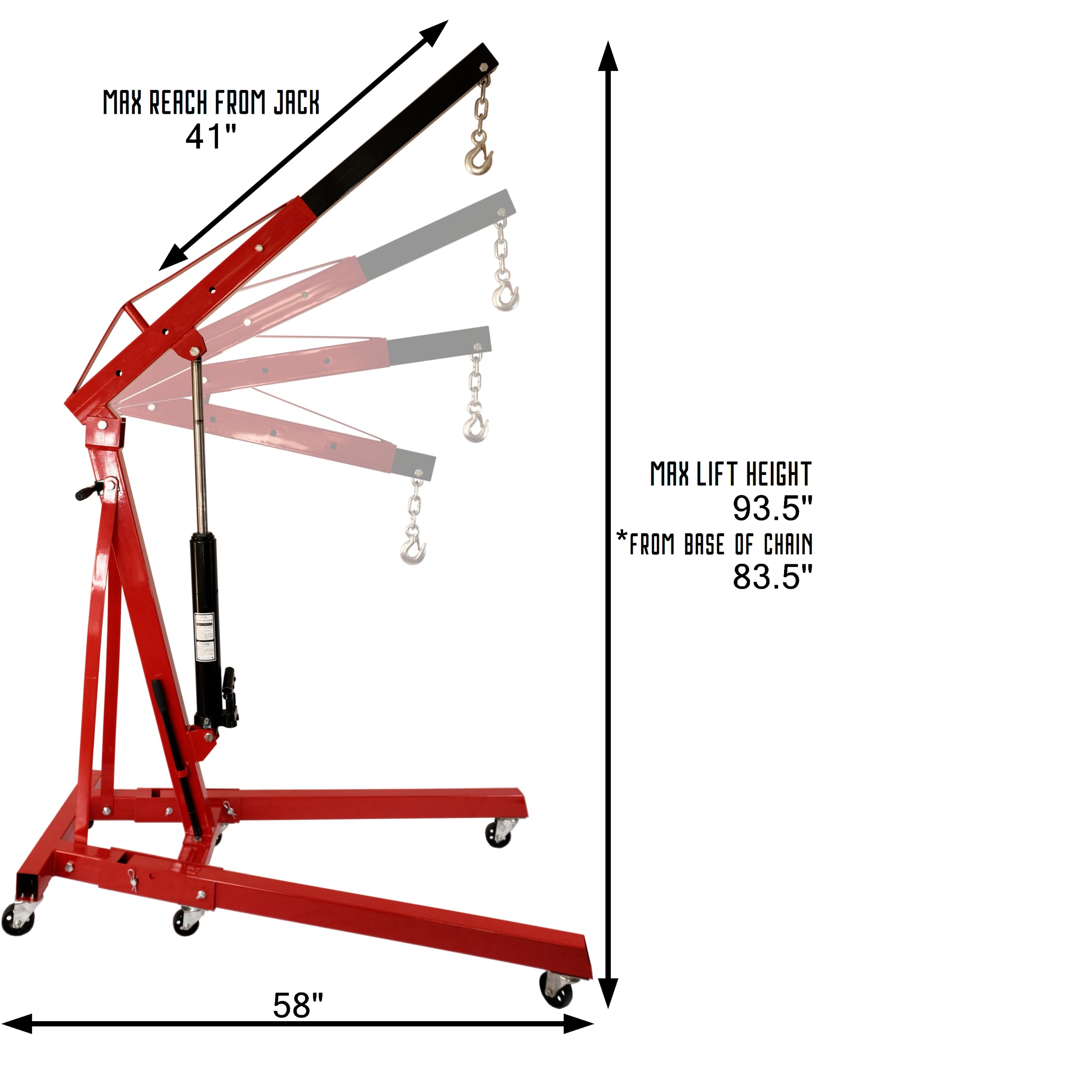 Mua Hale Yeah Solutions Dual-Piston Jack Automotive Engine Hoist w ...