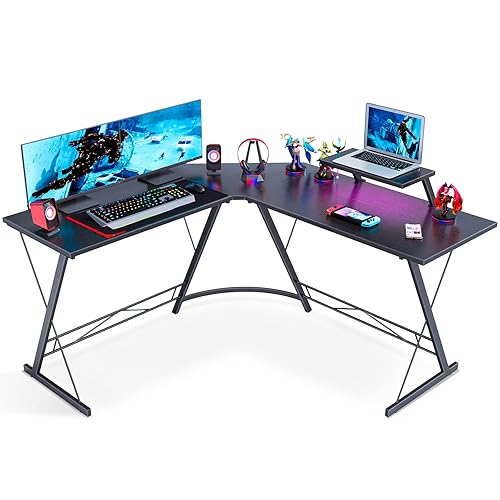 Coleshome Computer Desk L Shaped Gaming Desk, Computer Corner Desk with ...
