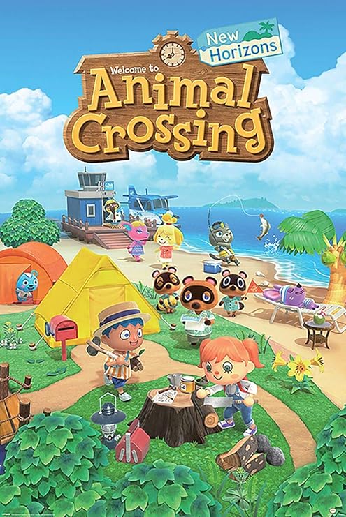Animal Crossing Maxi Poster New Horizons 61 cm x 91.5 cm , multicolore ...