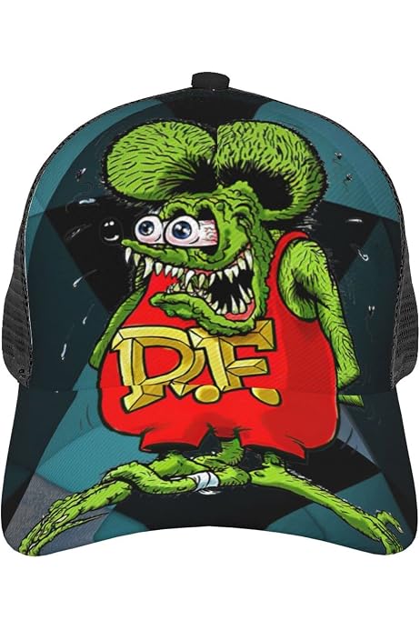 Rat Anime Cute Fink Men's Hat Baseball Cap Adjustable Caps Dad H 並行輸入品 ...