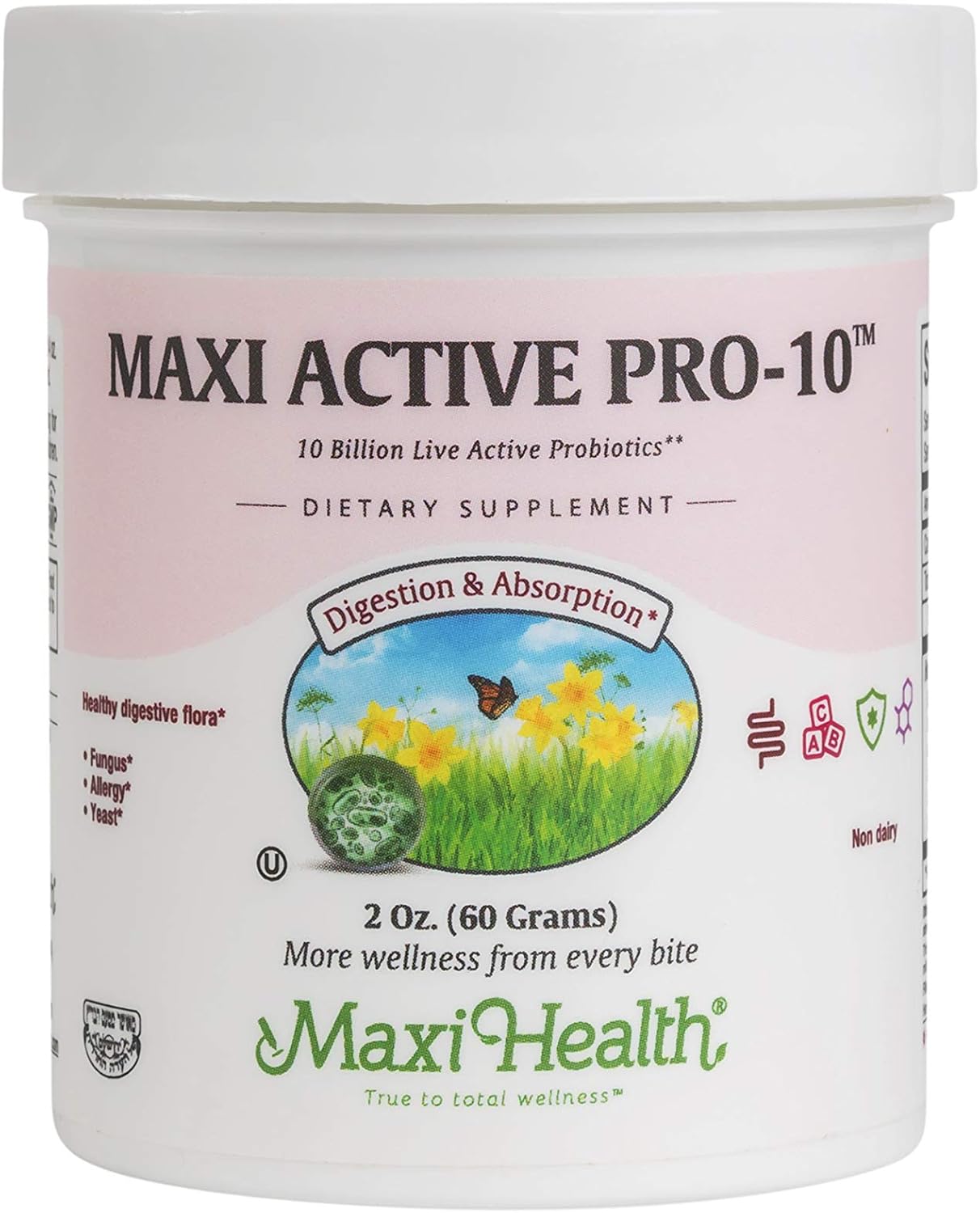 Amazon.com: Maxi Health Active Pro-10 - Non Dairy Probiotic - Healthy ...