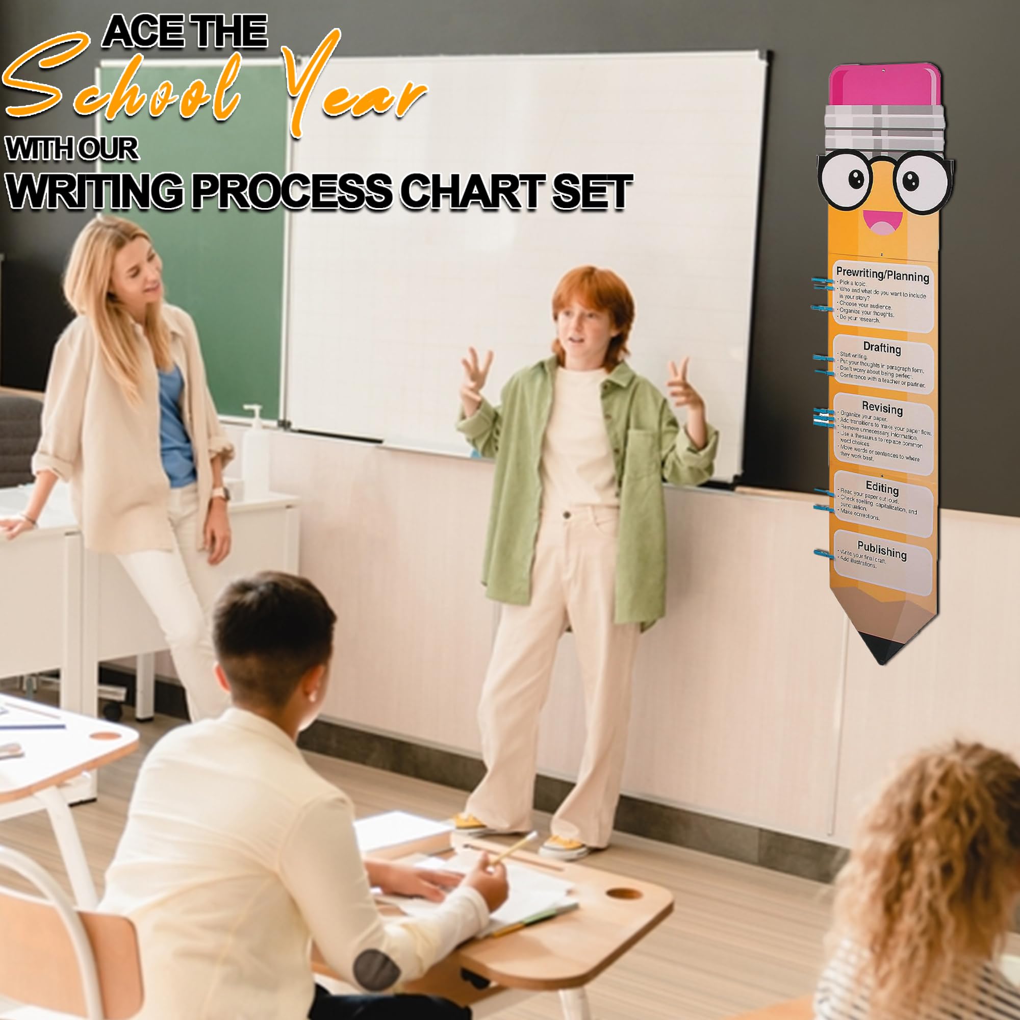Mua Fun Express Writing Process Chart Set - 31 Pieces - Educational and ...