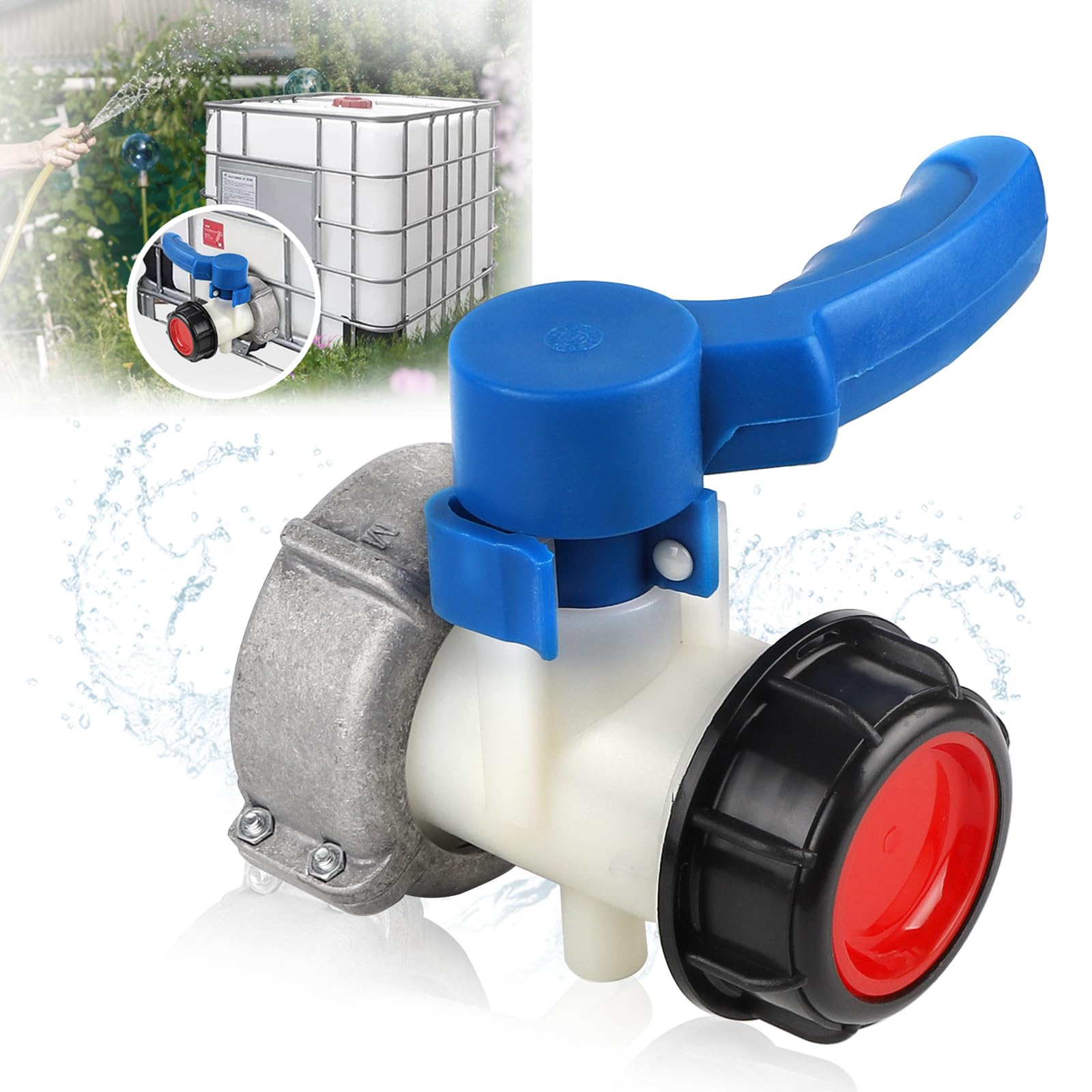 Mua SWAWIS IBC Adapter Kugelhahn IBC Tank Zubehör Tank Ablasshahn IBC ...