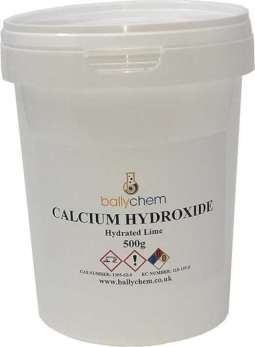 Calcium Hydroxide - Hydrated Lime (Slaked) - 500 gram - Supplied in a ...