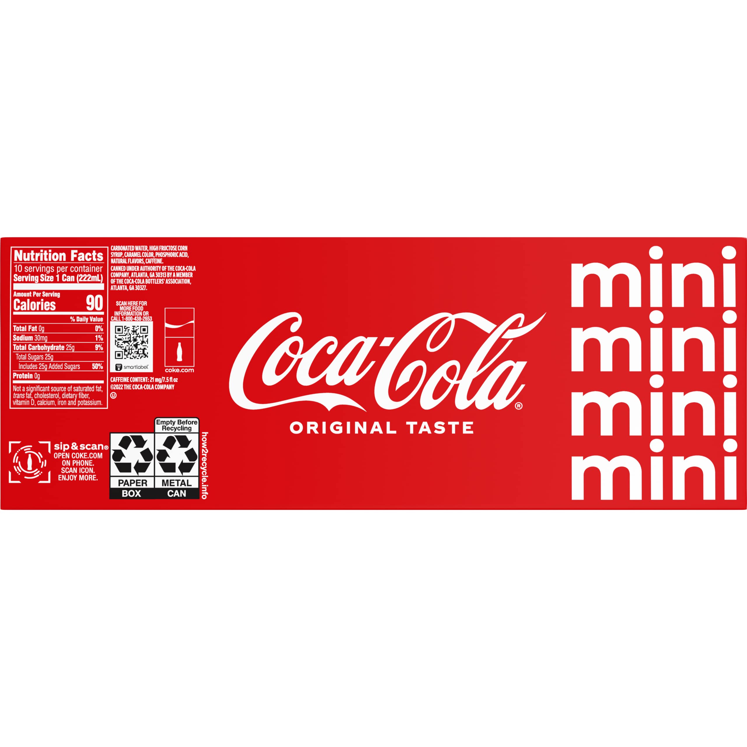 Mua Coke Mini-Can 7.5oz, 10 pack trên Amazon Mỹ chính hãng 2024 | Fado