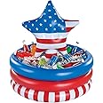 Amazon.com: Red, Blue & White Tabletop Star Inflatable Cooler- 29.5" x ...