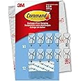 Amazon.com: Command Small Clear Wire Toggle Hooks, 10 Hooks and 12 Command Strips, Damage Free ...
