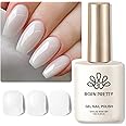 Amazon.com: Born Pretty Milky Gel Polish - White, Toxic- free and Hema ...