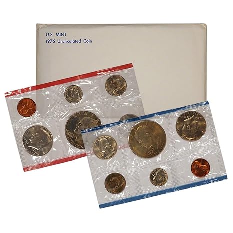 1976 United States Mint Uncirculated Coin Set in Original Government ...