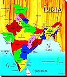 Buy Kinder Creative India Map, Brown Online at Low Prices in India ...