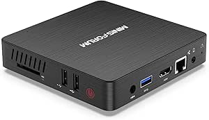 Amazon.com: Mini PC, Atom Z8350 Quad-Core Processor,Mini PC Fanless 4GB ...