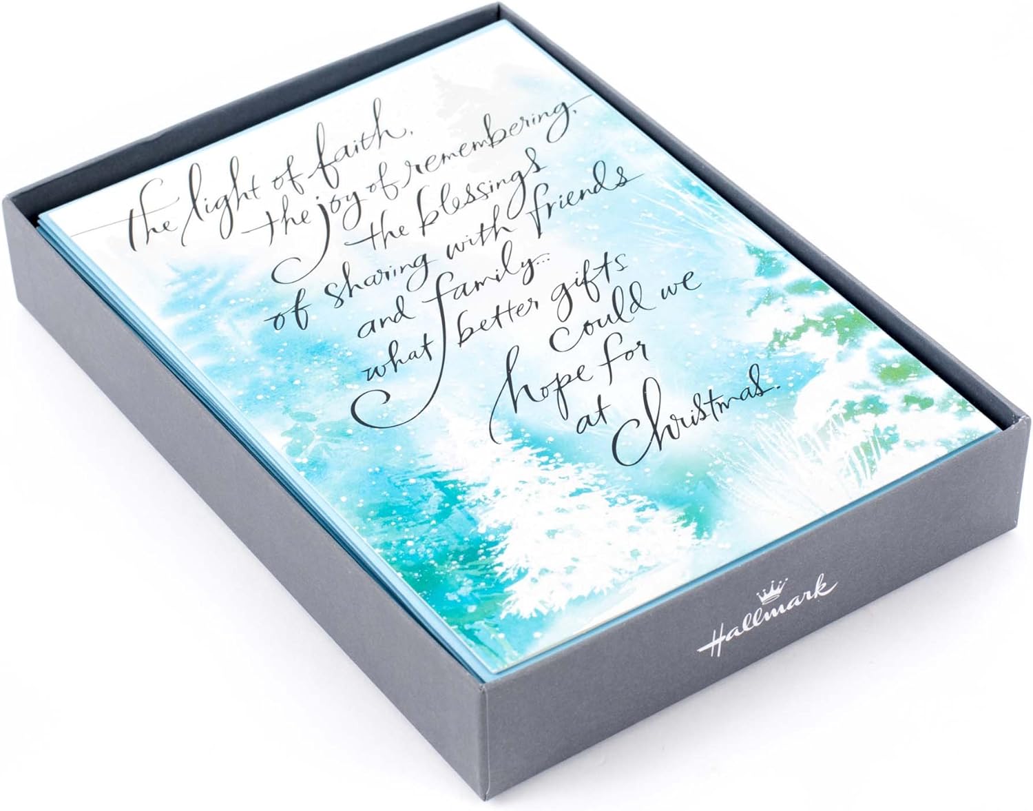Hallmark Religious Boxed Christmas Cards, Inspirational Quote (16 Cards ...
