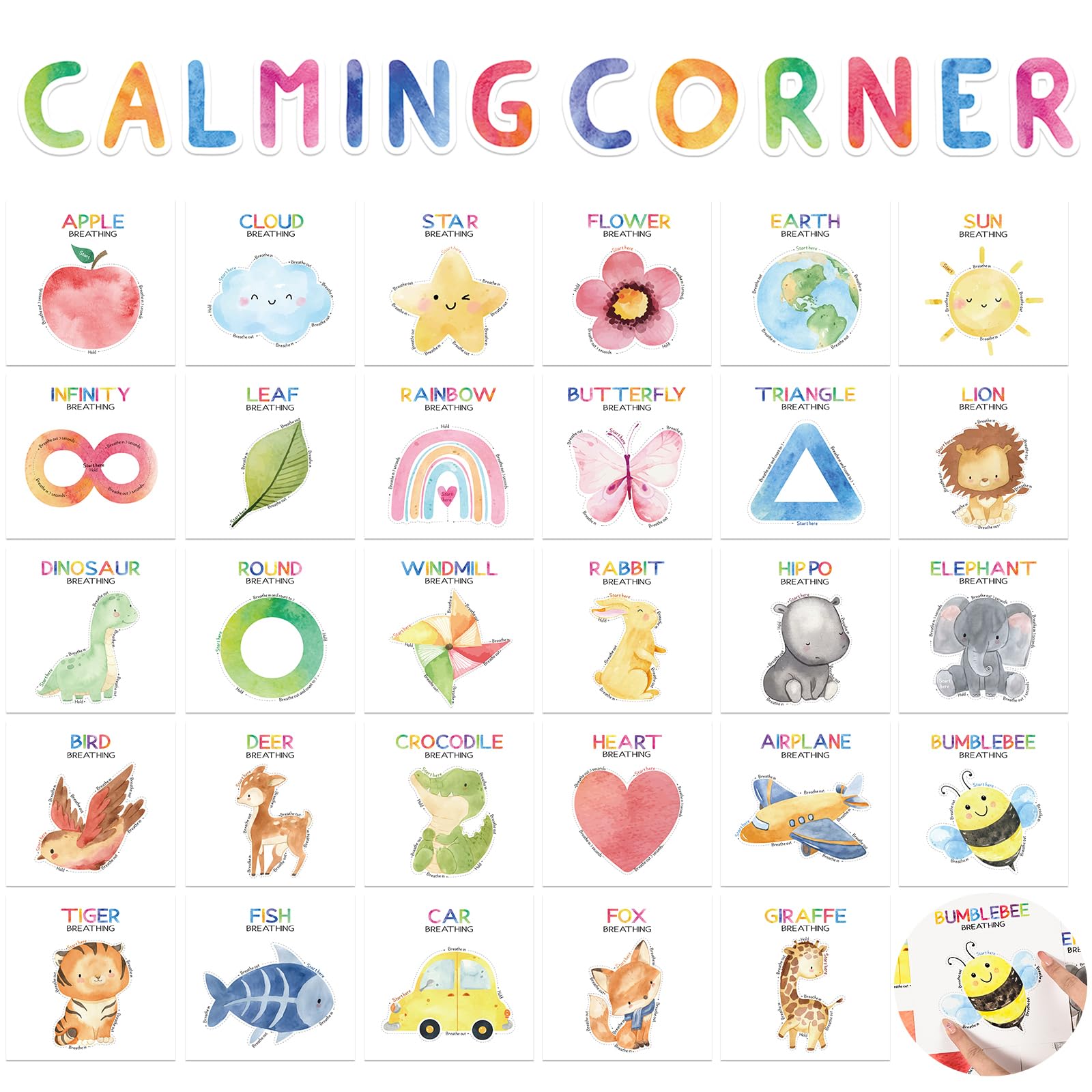 Mua Lincia 43 Pieces Classroom Calming Corner Posters Colorful ...