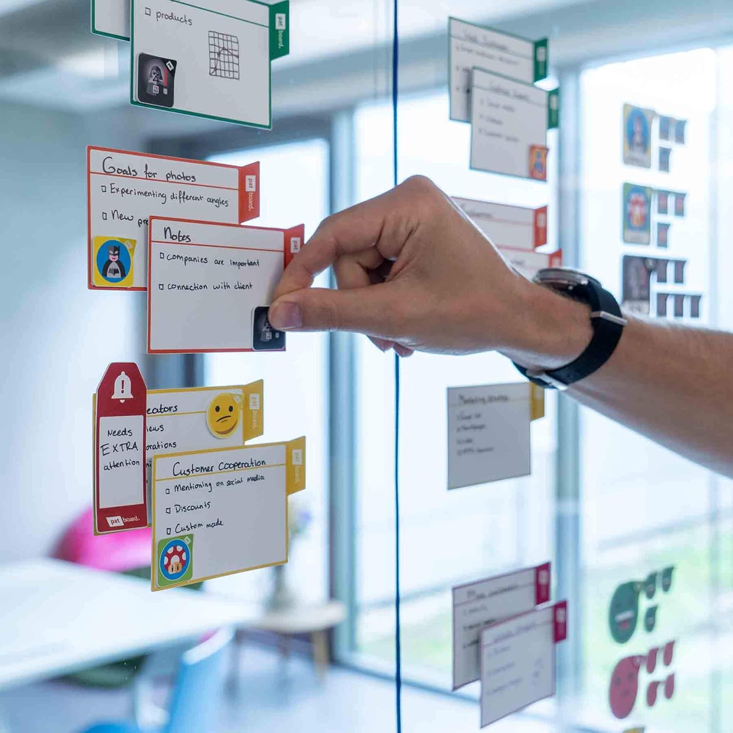 PATboard Scrum Board and Kanban Board Symbol Icon Set – Traffic Lights ...