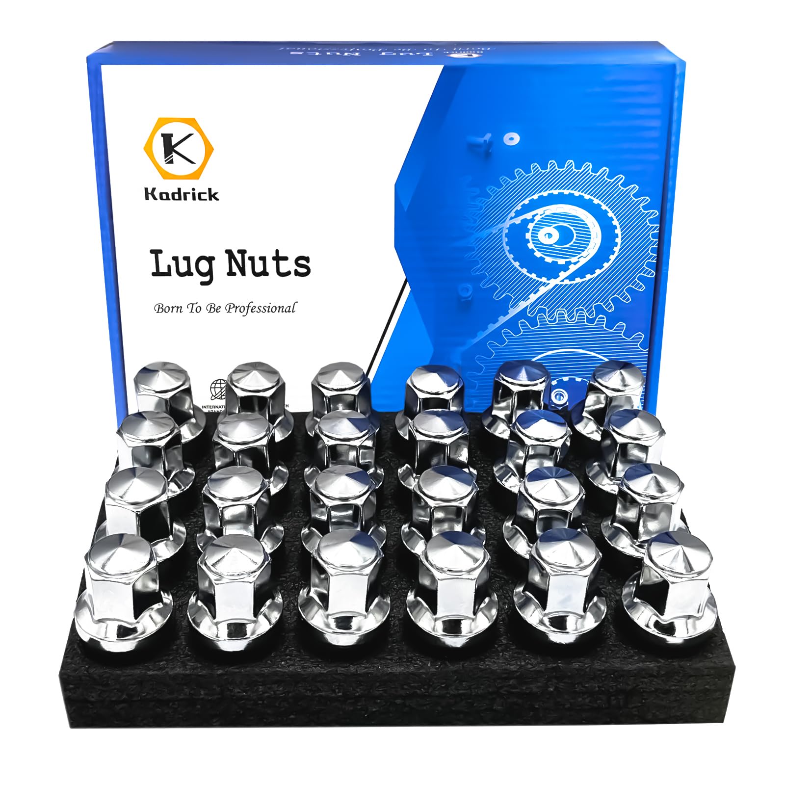 Kadrick 24Pcs M14x1.5 Lug Nuts Replacement for Ford Expedition/F-150 ...