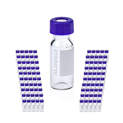 ALWSCI 2ml 9 mm HPLC Clear Autosampler Vial, Borosilicate Sample Vial with Graduation, 9-425 ...