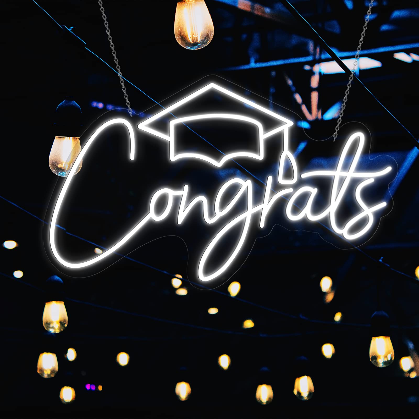Congrats Grad Neon Sign-5V USB Bright and Dimmable LED Neon Sign,2023 ...
