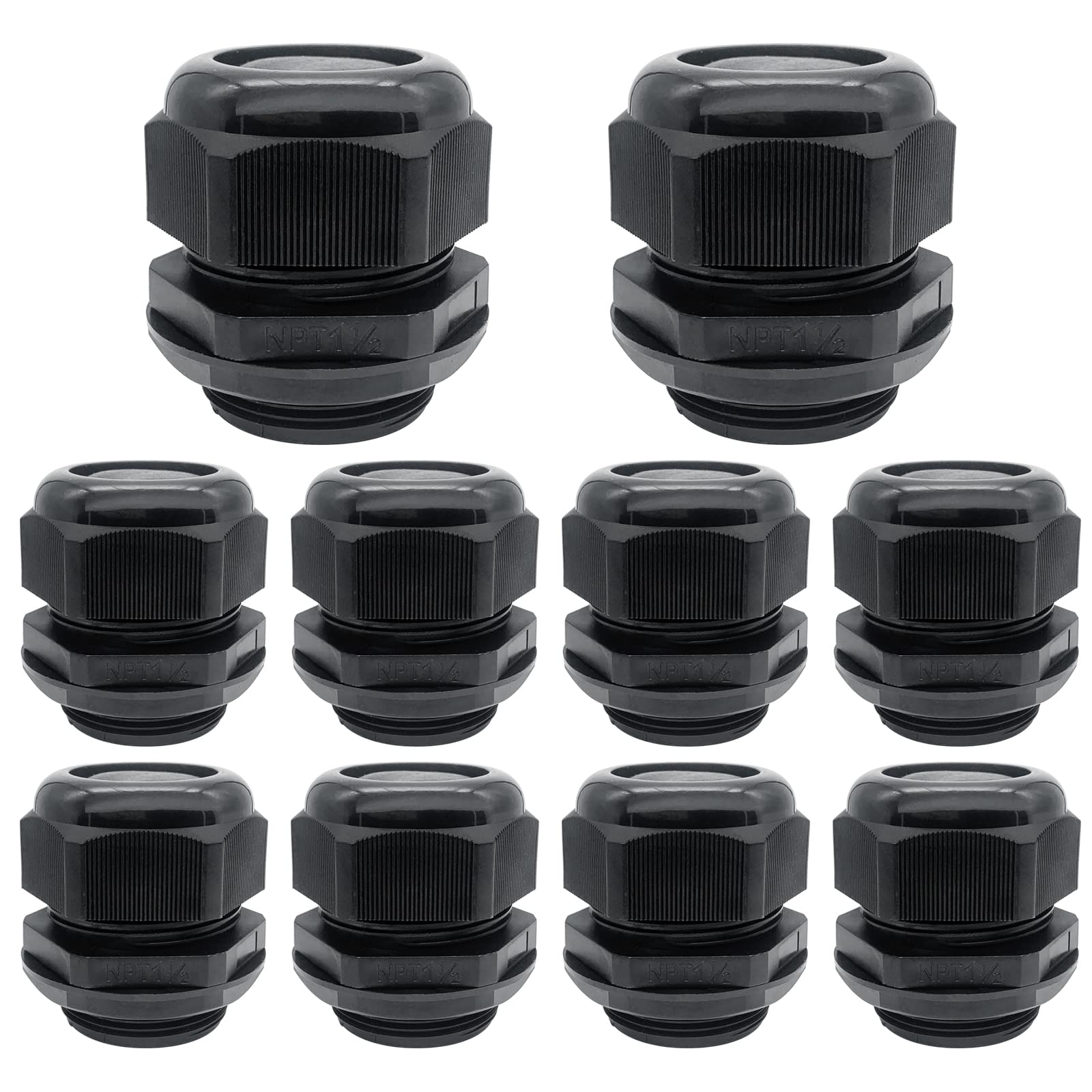 Cable Glands-PENGLIN 1-1/2" NPT Nylon Cable Connector, Strain Relief ...