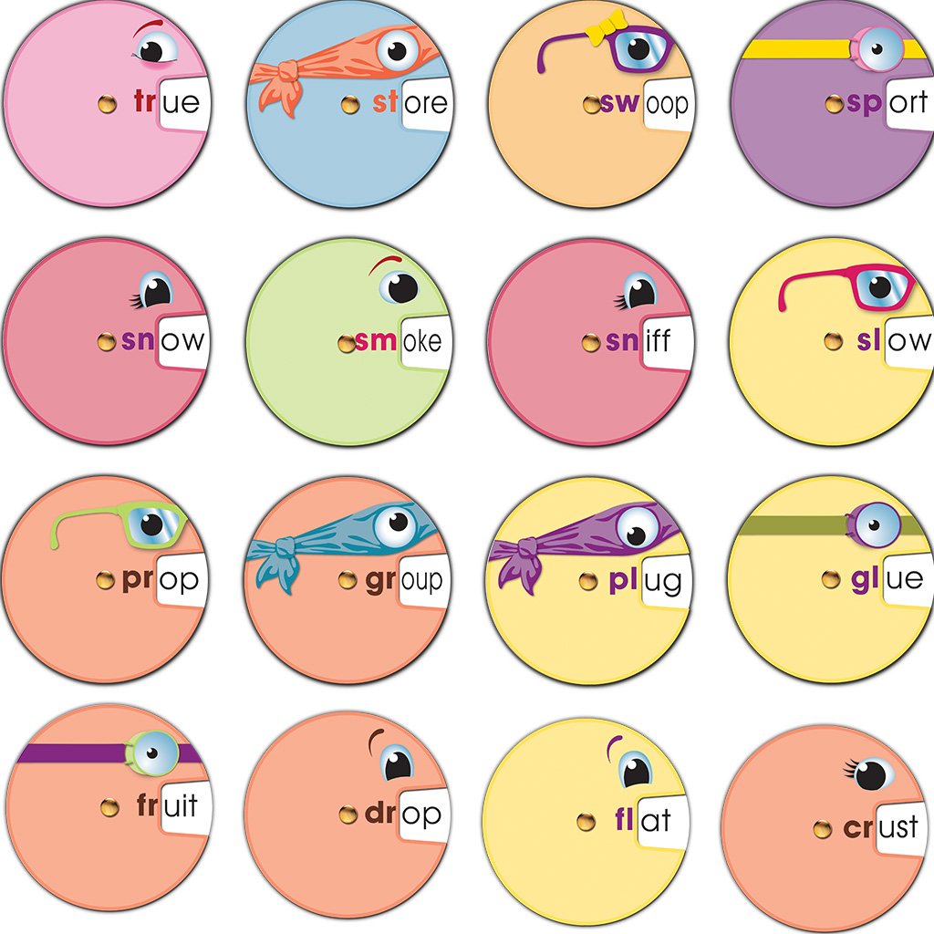 Mua Carson Dellosa 36-Piece Word Wheel Beginning Blends Bulletin Board ...
