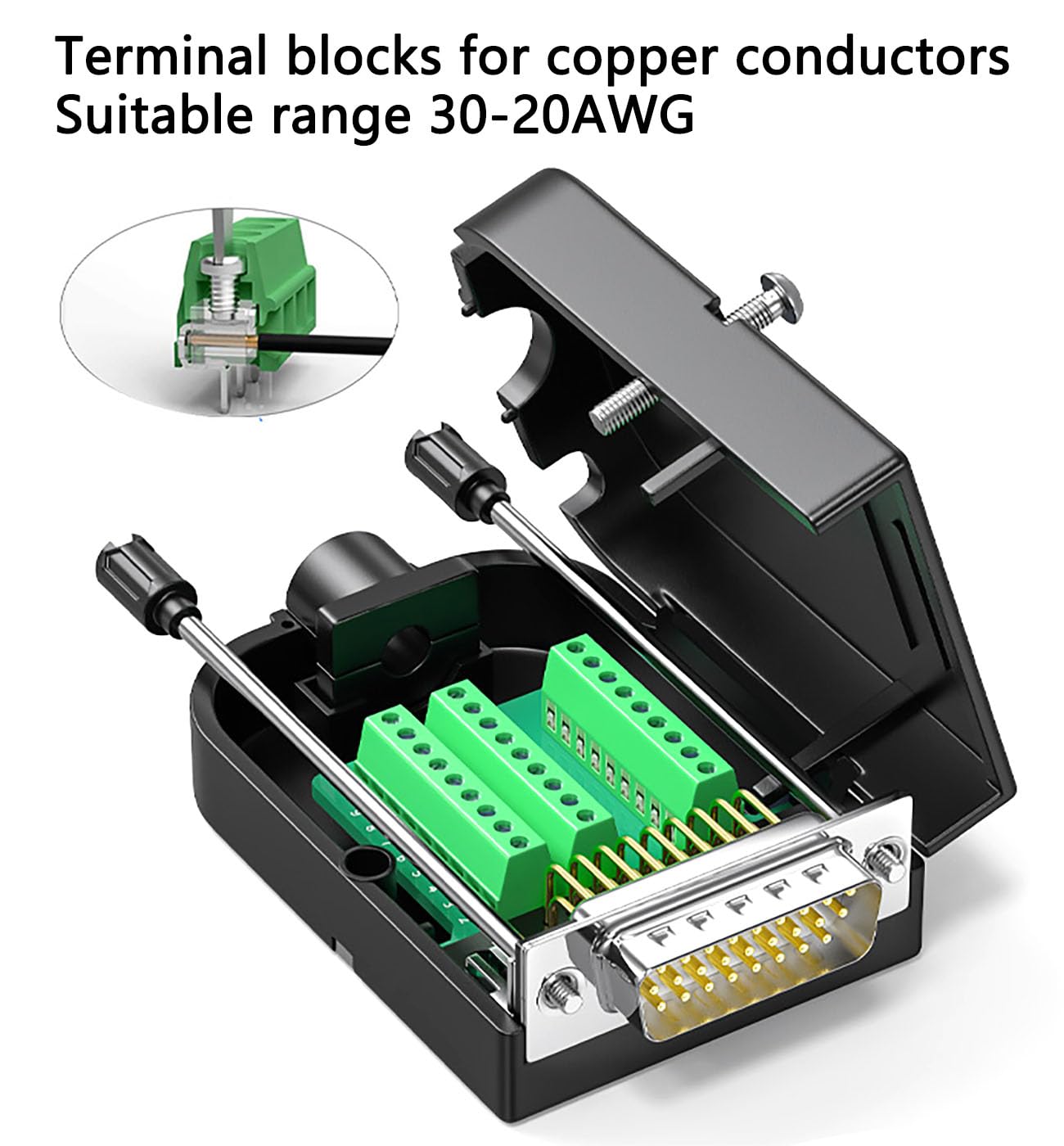 Mua Solderless DB26 Male Connector Terminal Breakout Board Module, High ...