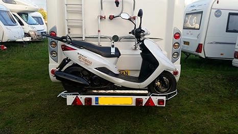 TOWBAR MOUNTED SCOOTER RACK MOTORHOME CAMPER VAN 4X4'S VANS CARRIER ...