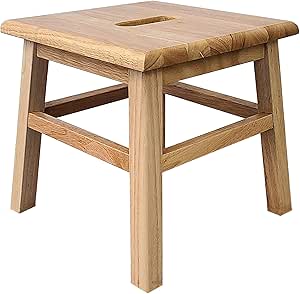 eHemco Solid Hardwood Step Stool, 12.25 Inches, Natural : Home & Kitchen